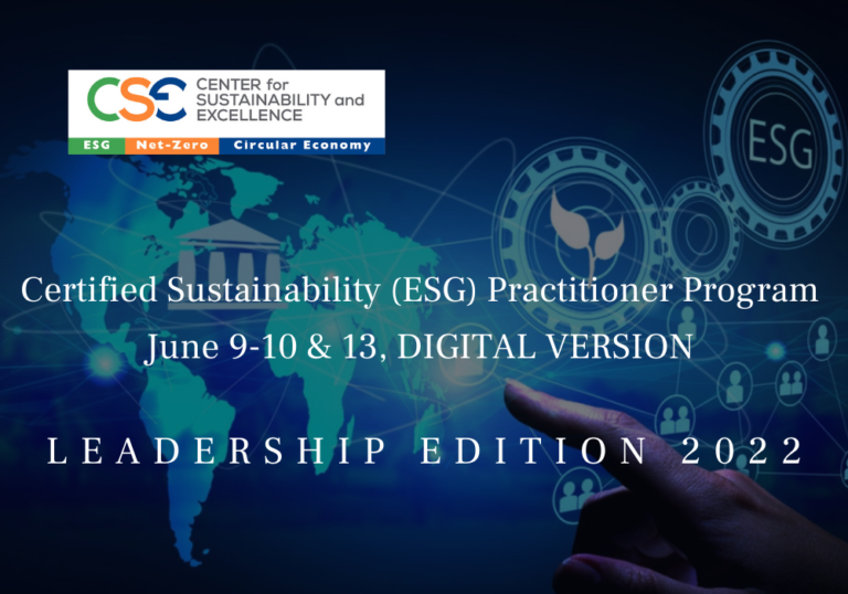 Courses on Sustainability - Centre for Sustainabilty and Excellence